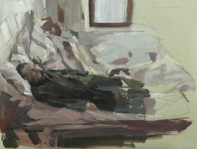 Self portrait laying down - Stephen Eric Scott